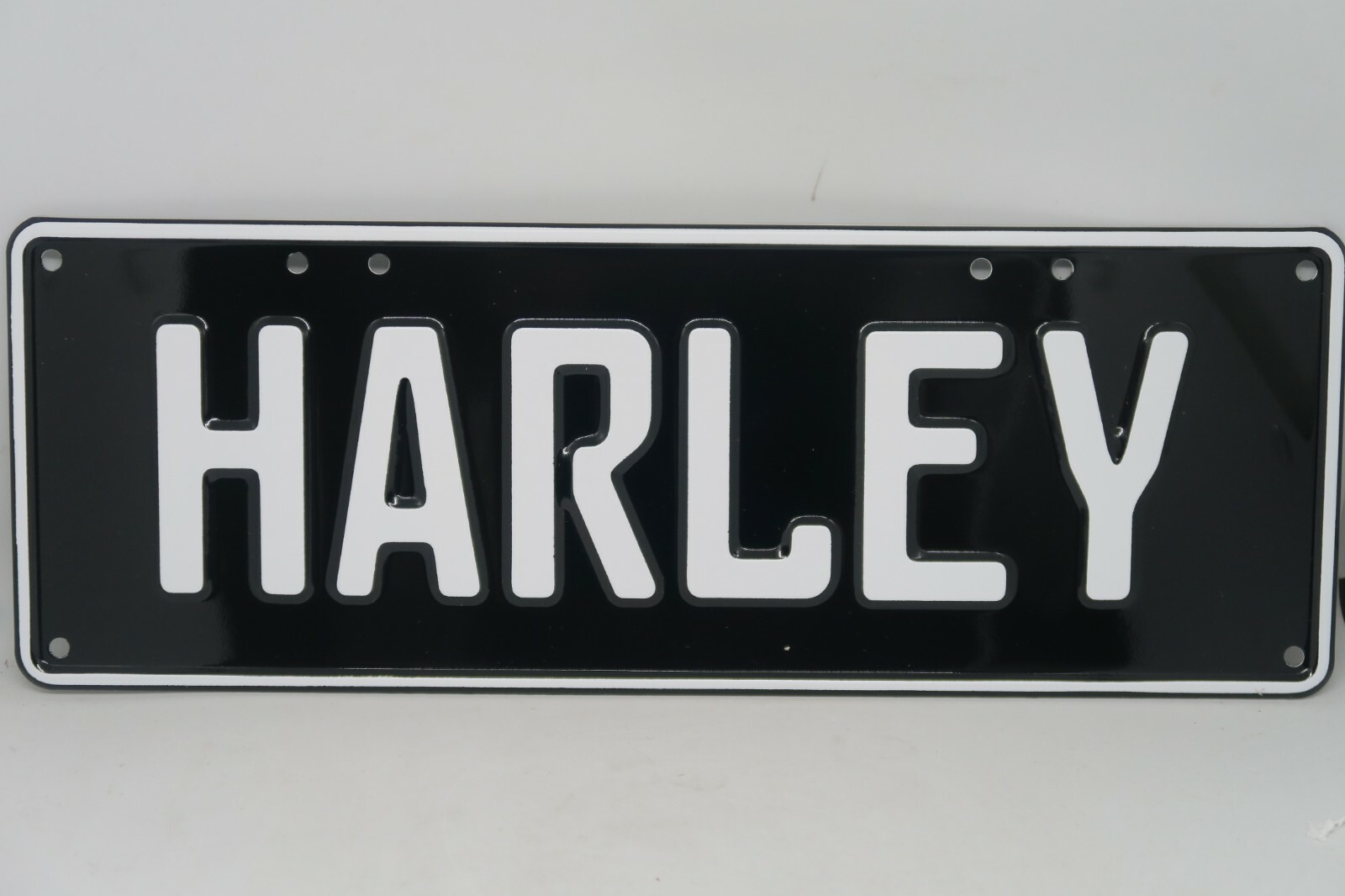Novelty Embossed Aluminium Harley Number Plate 37x13cm man cave | eBay ...