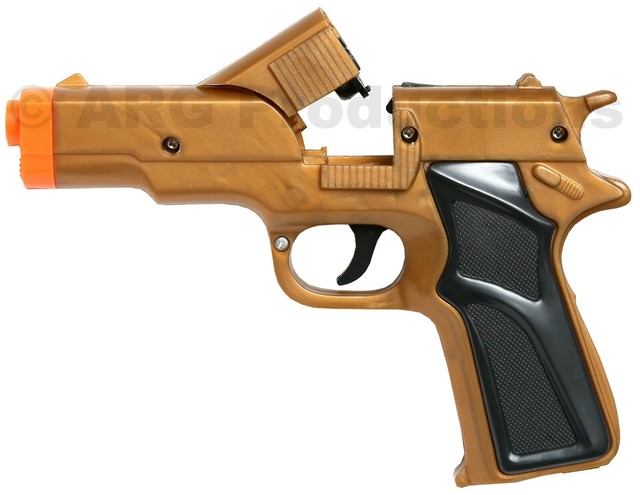 2 Super Cap Gun Toy Spy Pistol Detective Revolver Fires 8 Ring Caps ...