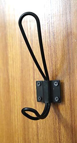 6pcs Premium Black Bathroom Toilet Hook Heavy Black Entry Channel Hook ...