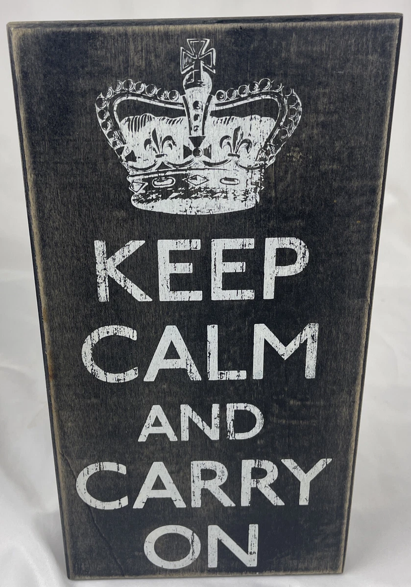 Keep Calm And Carry On Crown Symbol