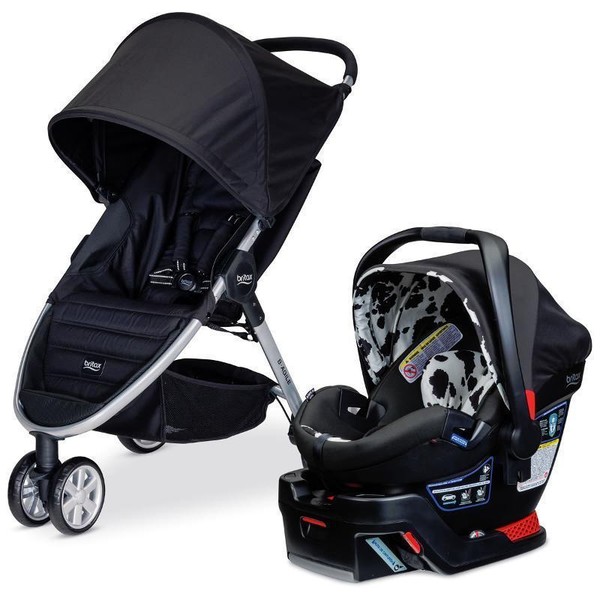 BRITAX B-Agile 3/B-Safe 35 Elite Cowmooflage Travel System Single Seat ...