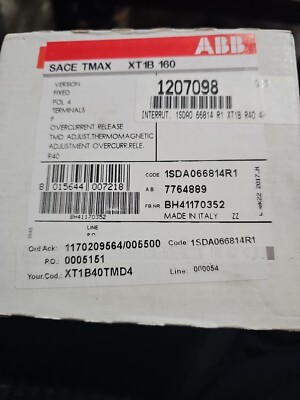 XT1B160 1SDA066814R1 ABB XT1B 160 | eBay