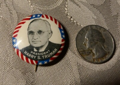 PRESIDENT HARRY S. TRUMAN POLITICAL PIN | eBay