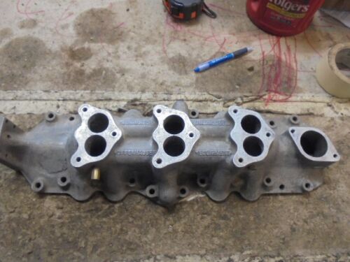 Ford Flat Head Aluminum OFFENHAUSER 3 carb Intake | eBay