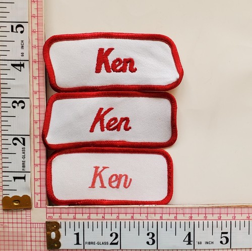 Ken Name Tag Uniform Jacket Vest Patch Crest Badge Lot Of 3 | eBay