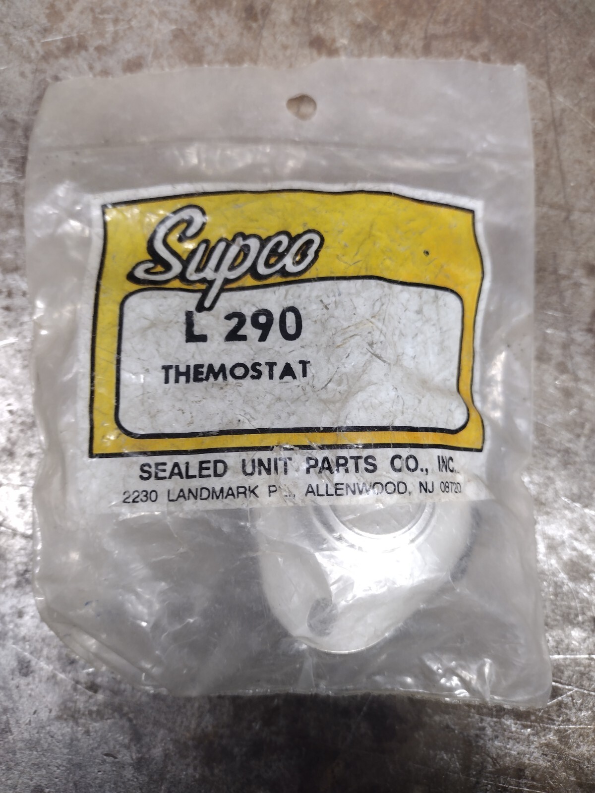 NOS Supco L290 L-Series Snap-Action SPST Limit Control Thermostat, L290 ...