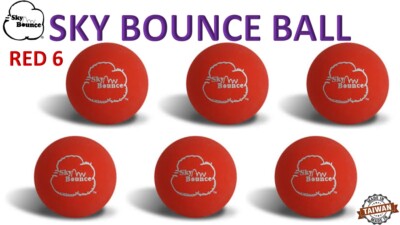 SKY BOUNCE BALL Rubber Balls "RED"- SKY BOUNCE - 6 Balls | eBay