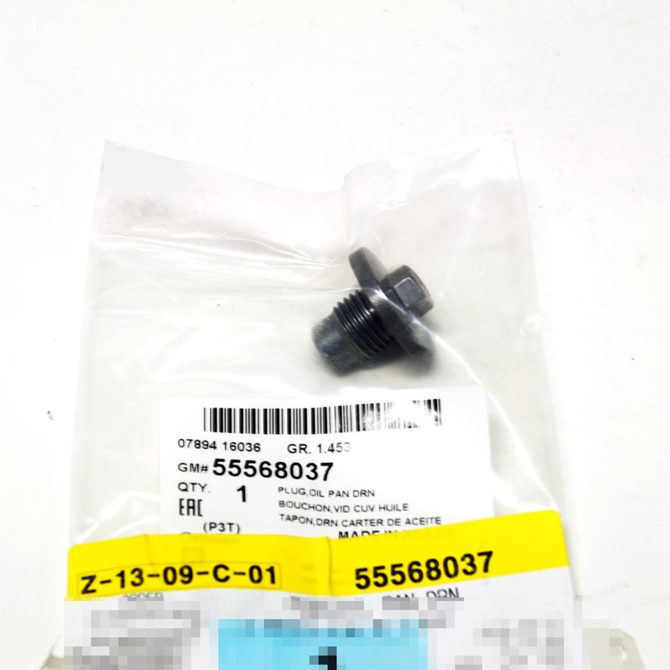 New OEM 55568037 Engine Oil Pan Drain Plug for Chevrolet Volt Cruze ...
