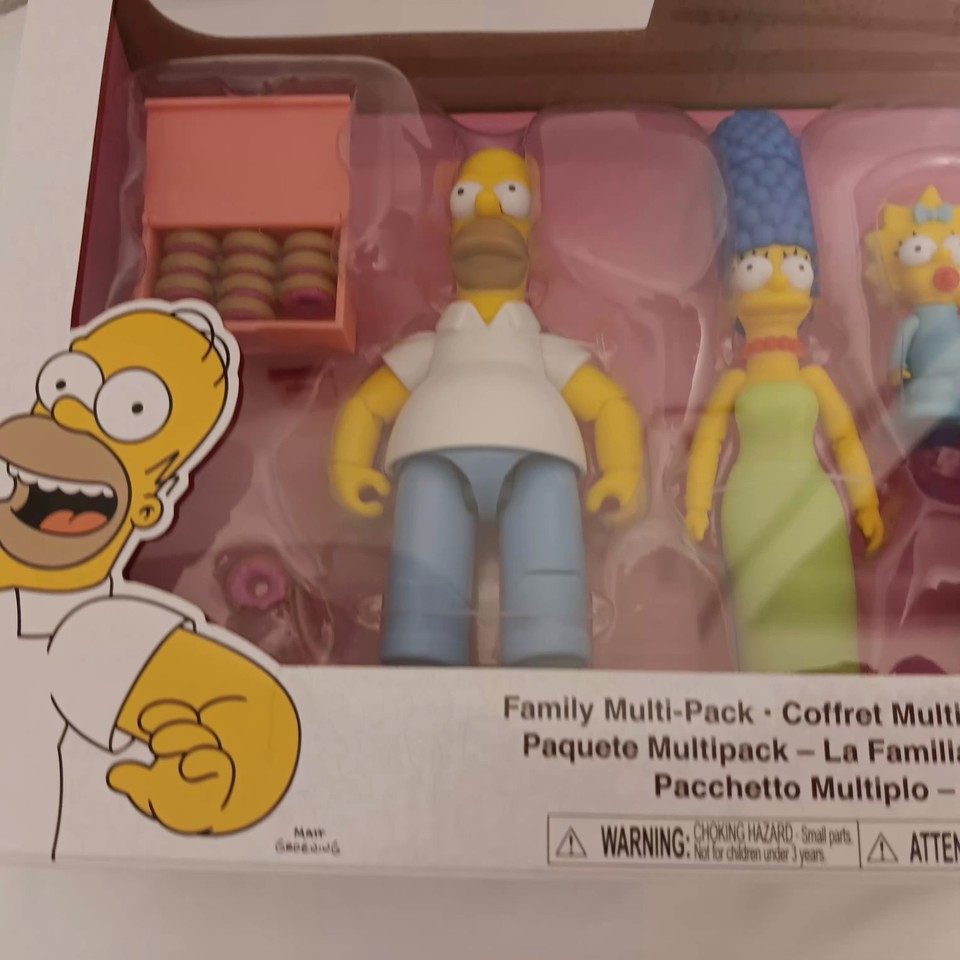 The Simpsons FAMILY MULTI PACK Jakks Pacific Action Figures Skateboard ...