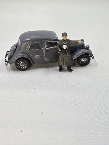 1/35 WWII German Staff Car + Officer Figure — Painted & Weathered ...