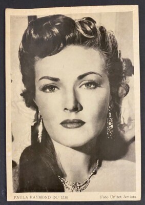 PAULA RAYMOND 5x7 Vintage Photo Movie Memorabilia Hollywood Actress. | eBay