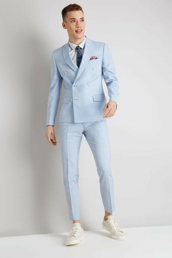 Light Blue Wedding Suit