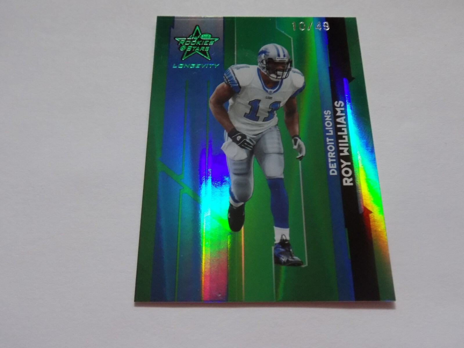 2006 Roy Williams Leaf Rookies & Stars Longevity Rookie Card #37 Serial ...