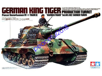 Tamiya 35164 1/35 Military Tank Model Kit German King Tiger Production ...