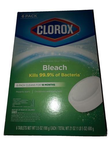 New Clorox Ultra Clean Toilet Cleaner Tablets Bleach 6 Pack NIP | eBay