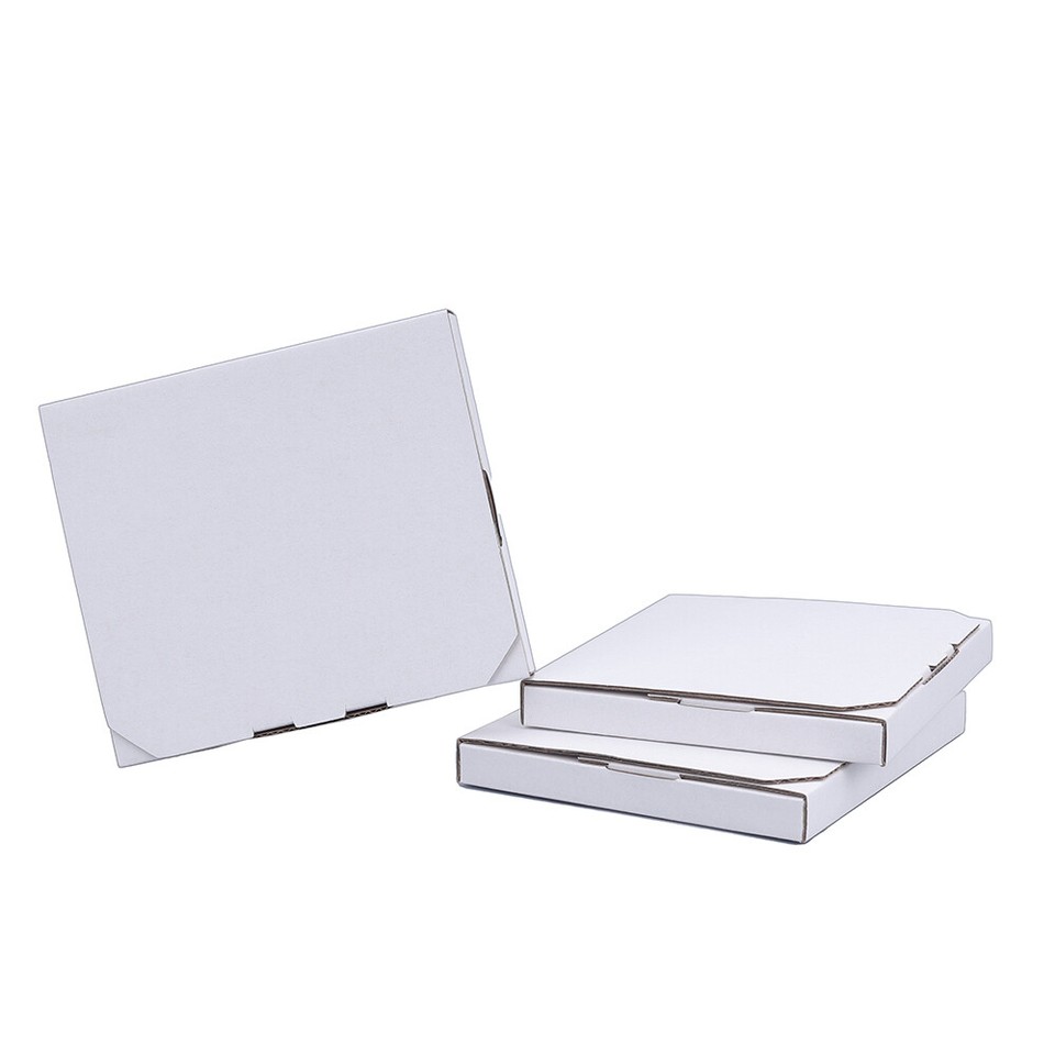 1100x Mailing Box 152 x 132 x 16mm Superflat White CD DVD Rigid Mailer ...