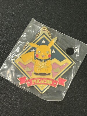 Pokemon Pikachu Metal Charm Keychain Ornament 2.5" New | eBay