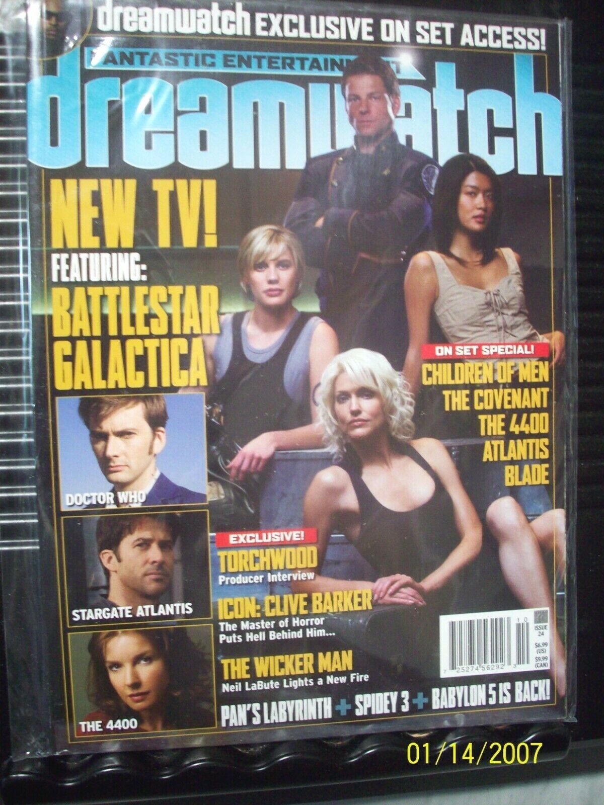 Dreamwatch Magazine #24 Aug 2006 Battlestar Galactica Doctor Who ...