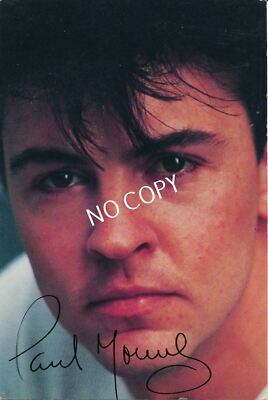 100% Originale Autografo Autografata Mappa Autografato Paul Young E1.21 ...