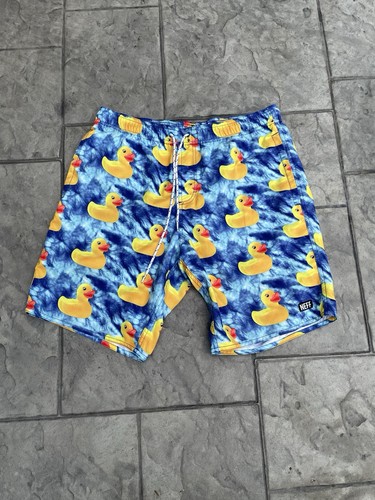 Neff rubber ducky swim trunks men's sz M | eBay