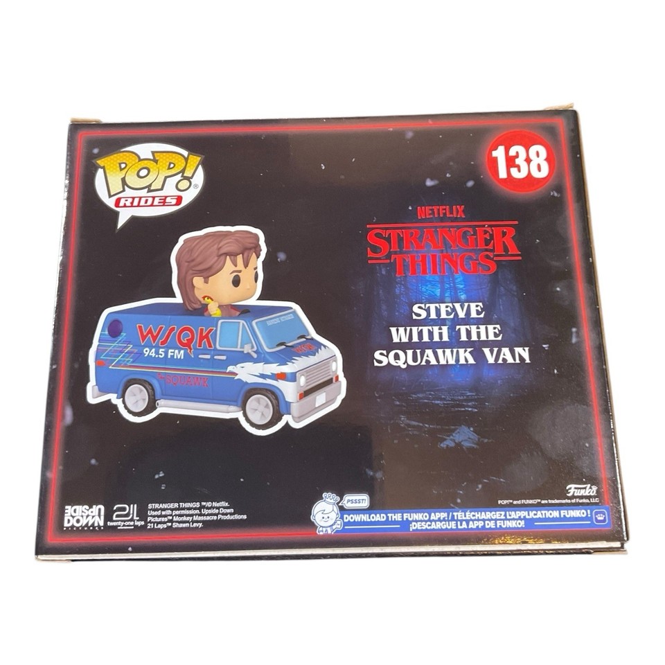 Funko POP! Rides Deluxe: Stranger Things Season 5 Steve with the Squawk ...