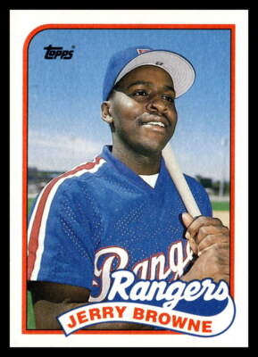 1989 Topps #532 Jerry Browne Texas Rangers Baseball Card | eBay