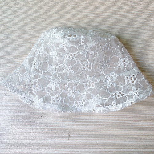 Lady Floral Bucket Hat Mesh Lace Fishing Bush Cap Summer Beach Sheer ...