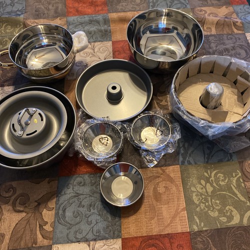Cake Pans & Mixing Bowls ( Stainless) 8 Pieces | eBay