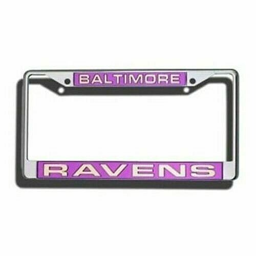 Baltimore Ravens NFL Silver Laser License Plate Frame | eBay