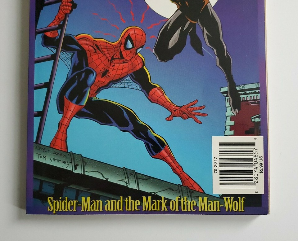 MARVEL CHILLERS Spider-Man & the Mark of the Man-Wolf ~ 1996 Includes ...
