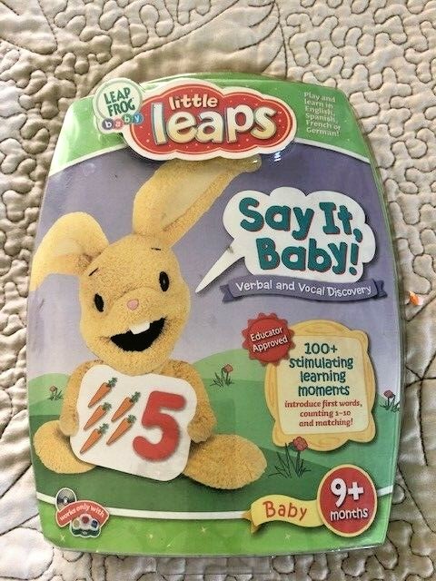 LeapFrog Little Leaps Say It Baby Verbal Vocal Discovery Learning Disc ...