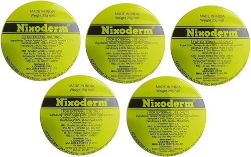 5 x Nixoderm Cream 20g For Skin Problems Eczema Ringworm Blemishes ...