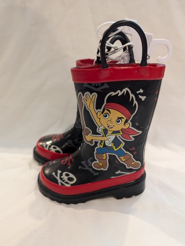 NEW Disney Jake & the Neverland Pirates Little Kids Rain Boots SIZE 6 ...