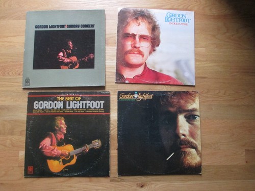 4 Gordon Lightfoot LPs ~ Best of ~ Endless Wire~Sunday Concert~Old Dan ...