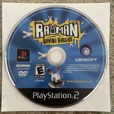 🔥 Rayman Raving Rabbids (PlayStation 2 PS2, 2006) Mint Disc Only! See ...