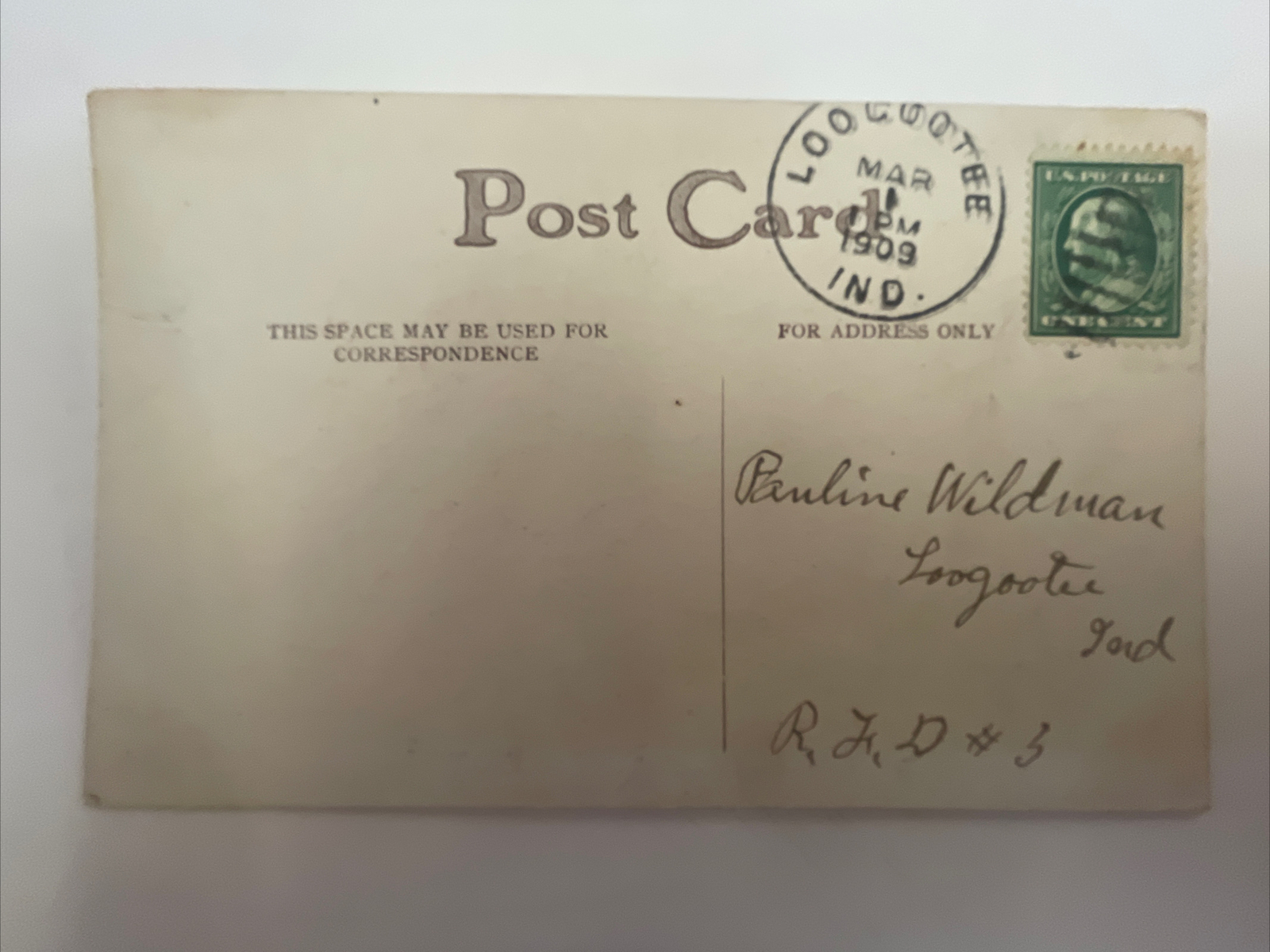 RARE 1909 GREEN One Cent Benjamin Franklin Stamp American Postcard | eBay