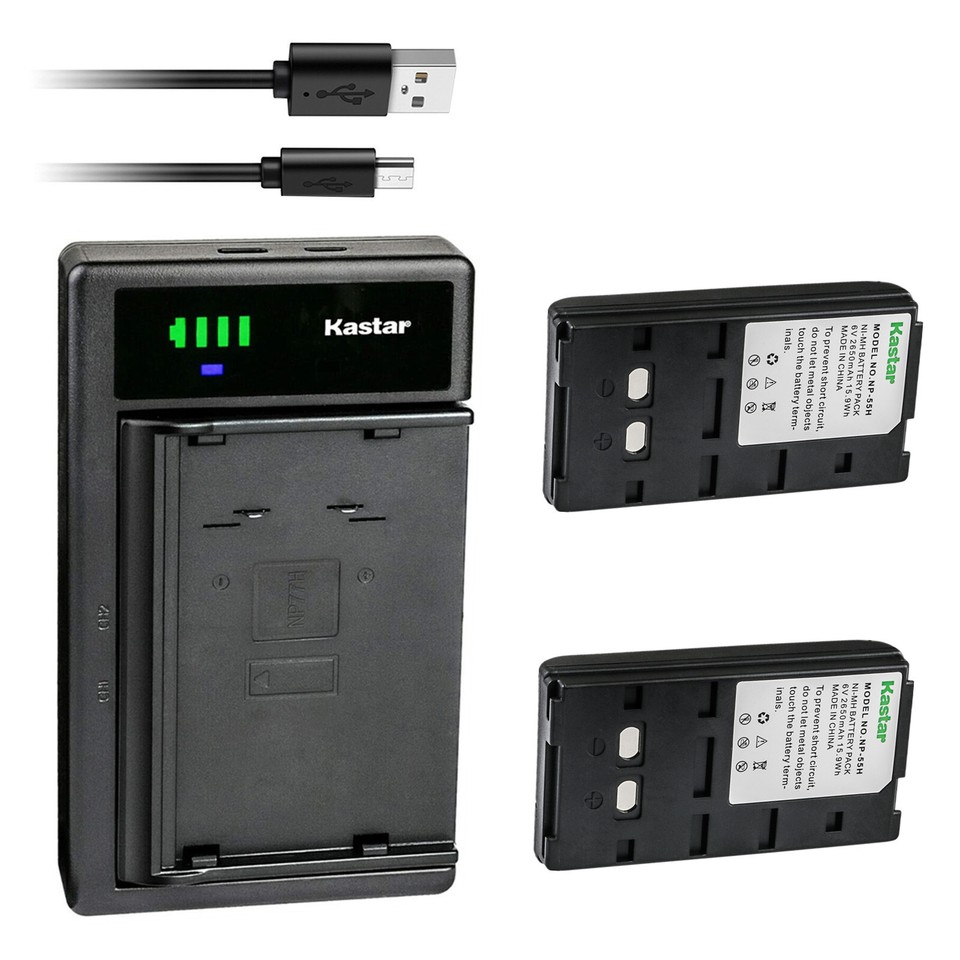 Kastar LED Charger Battery for Sony NP-55 NP-77 NP-78 NP-90 NP-98 NP ...