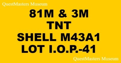 U.S. WWII 81mm M43A1 Mortar Shell Stencil, Stencil 049b | eBay
