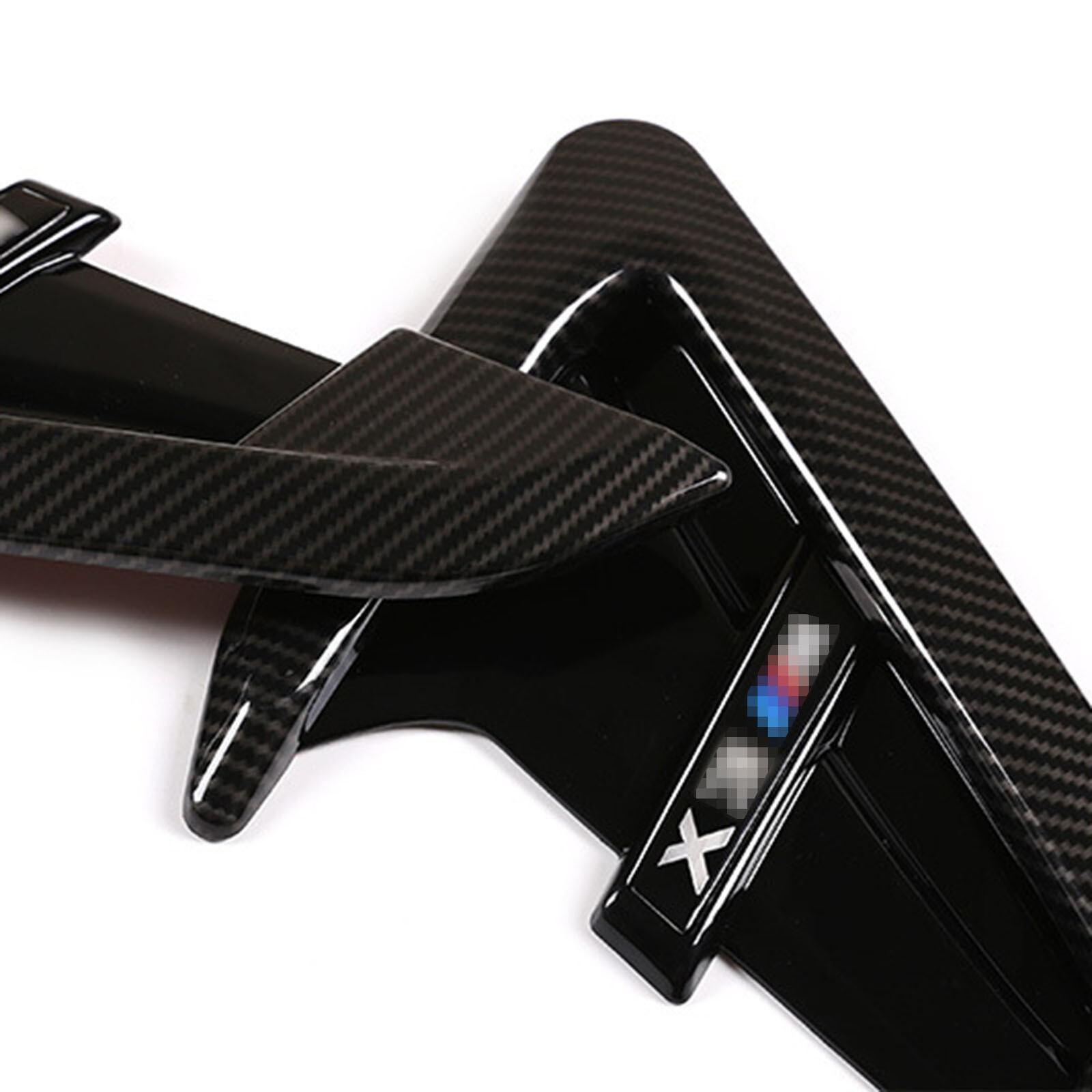 For BMW X4 G02 2018-22 Carbon Fiber Style Side Wing Fender Air Guide ...