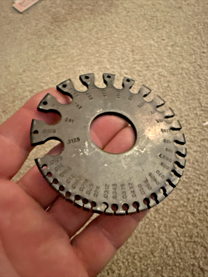 General USA Standard Gage Sheet Metal & Plate Iron Steel No.21 ...