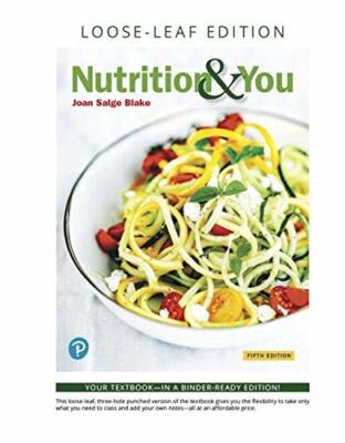 Nutrition & You, Loose-Leaf Edition (Masteringnutrition) by Blake, Joan ...
