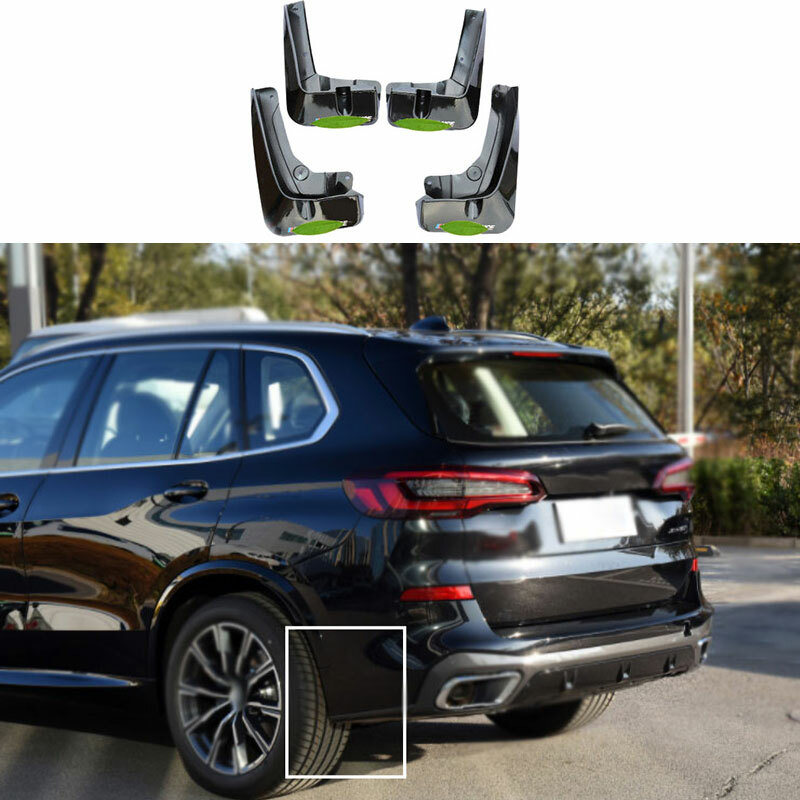 For BMW X5 G05 2019 2020-2021 Black Car Mud Flaps Splash Guards Fender ...