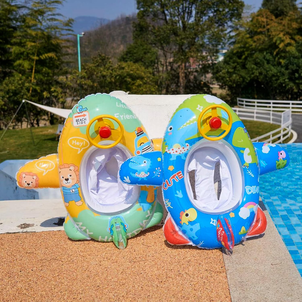 Cute Child Kids Inflatable Pool Float PVC Summer Swim Float Air Bed ...