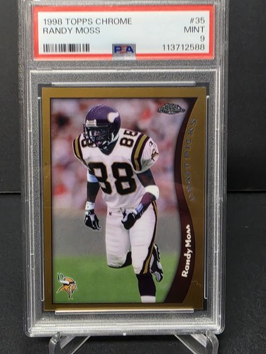1998 Topps Chrome Randy Moss Rookie PSA 9 RC MINNESOTA VIKINGS HOF | eBay