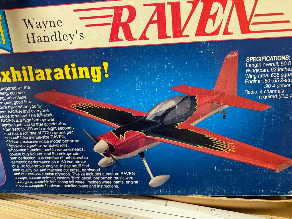 Global Quality Kits RAVEN Wayne Handley's RC Balsa Model Airplane ...