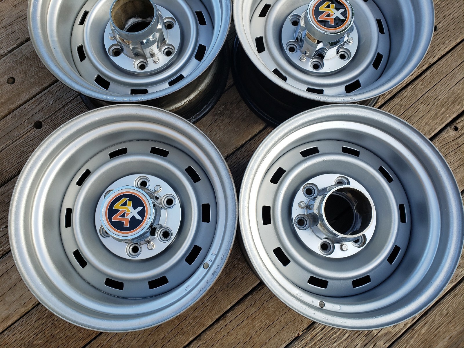 Set of 4 1967-87 CHEVY GMC K5 BLAZER C10 TRUCK 4X4 6 LUG 15 X8 RALLY ...