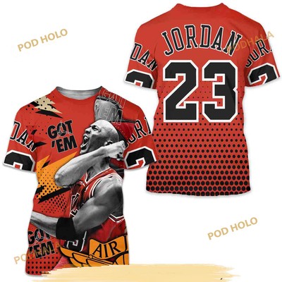 Goat Number 23 Unisex Sneaker Shirt Match 5 Dunk On Mars 3D Shirt ...