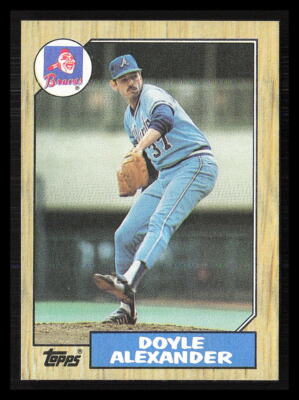 Doyle Alexander 1987 Topps #686 Atlanta Braves | eBay