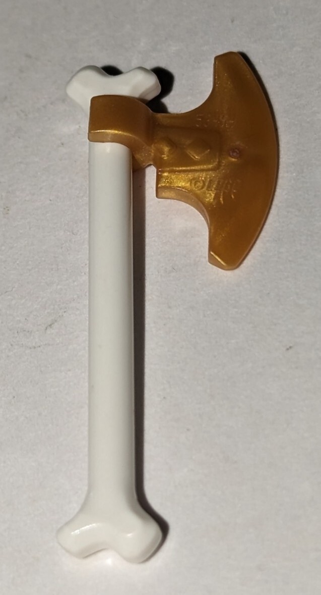LEGO Pearl Gold Castle Bone Axe Minifig Weapon Tool Ninjago Minifigure ...