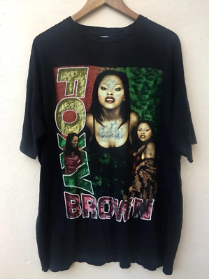 Vintage Vintage 90's Foxy Brown Rap Tee T Shirt Men Size S M L 234XL ...